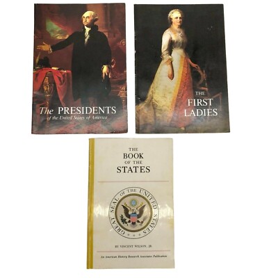 Vintage 1970's States/Presidents/First Ladies Books US History ...