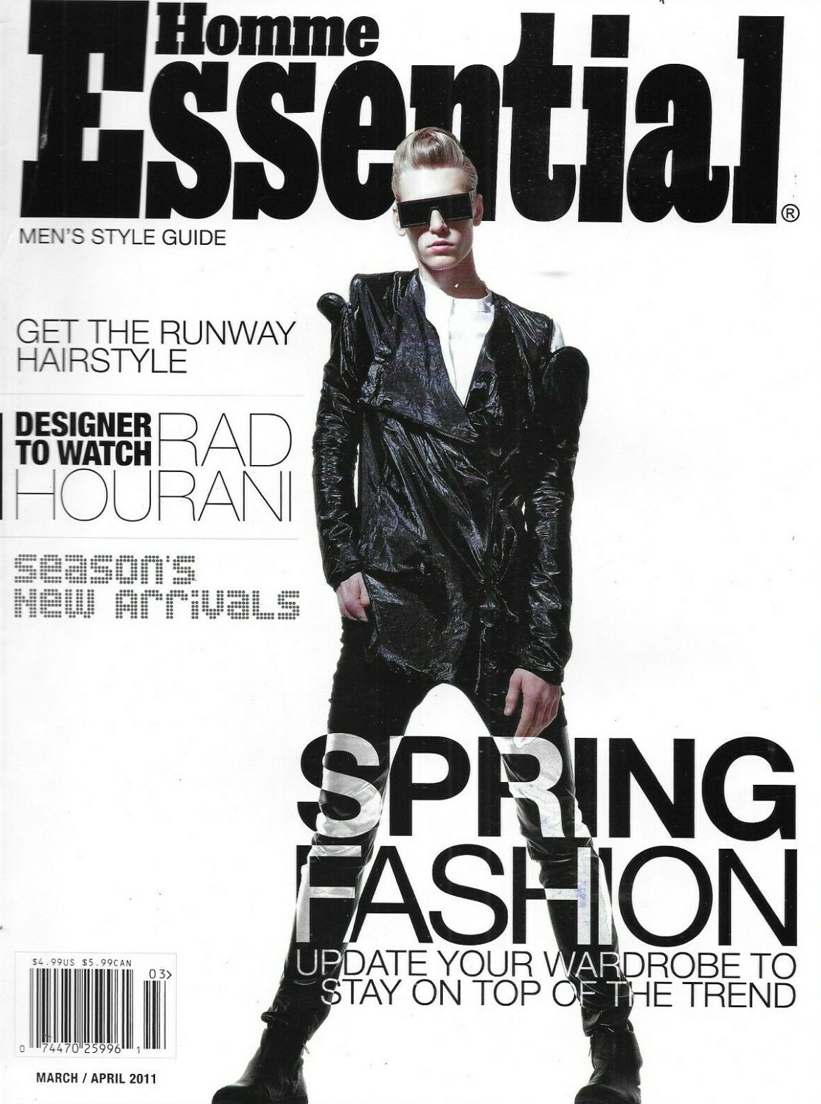 Homme Essential Magazine Spring Fashion Runway Hairstyle Rad Hourani ...