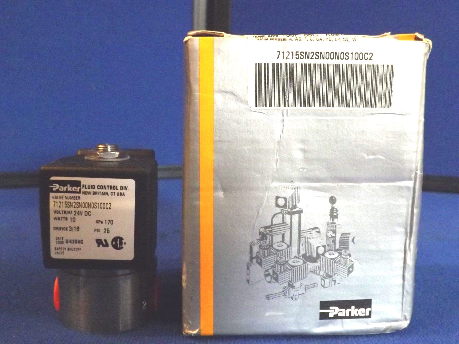 NOS Parker Solenoid Valve 71215SN2SN00N0S100C2 0116-1324 MEP-007A ...