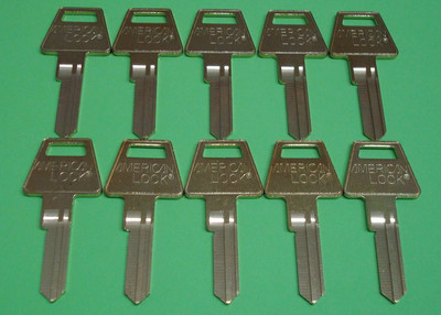 🔑USA American Lock Original 5 PIN KEY BLANK 10 Count lot (10 UNCUT KEY ...