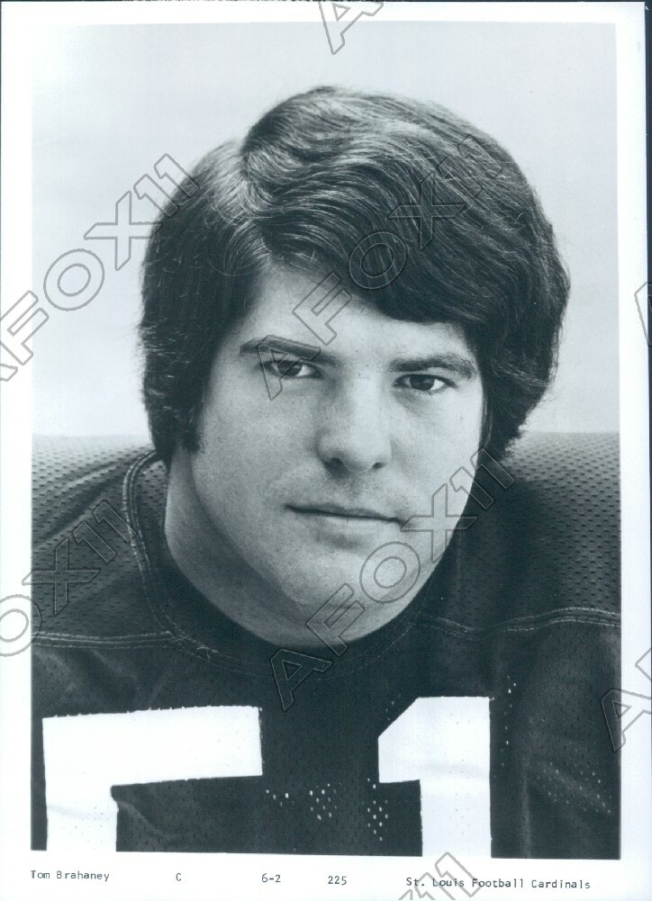 1975 St Louis Cardinals Football Player Center Tom Brahaney Press Photo ...