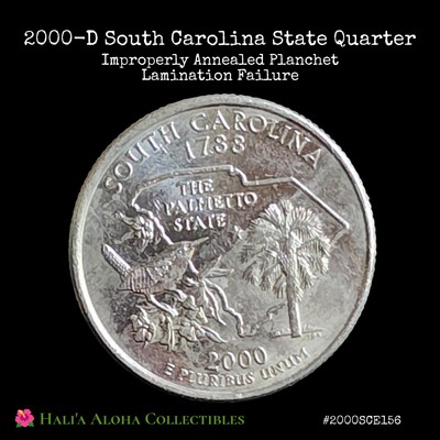 2000 D South Carolina State Quarter with Mint/PMD Errors | eBay