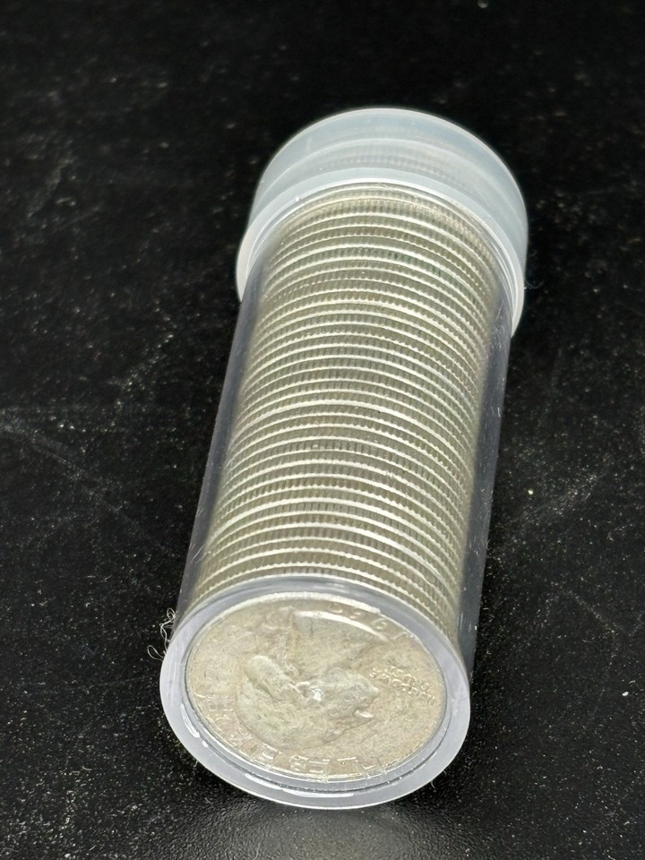 ROLL 40 WASHINGTON QUARTERS 90% SILVER 60'S $10 FACE VALUE | eBay