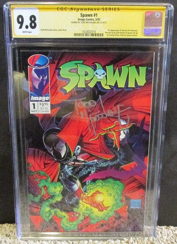 SPAWN #1 CGC 9.8 SIGNED by TODD McFARLANE! 1st App of SPAWN! 1992 Image COMICS | eBay