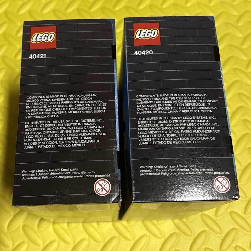 NISB Lego Brickheadz Minions Gru Stu Otto 40420 & Bob Belle Kevin 40421 ...