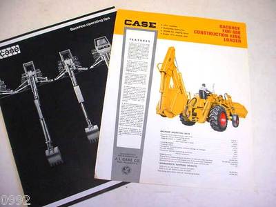 Case 680 Tractor Loader Backhoe Sales Brochure ! | eBay