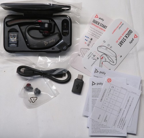 Poly Voyager 5200 UC USB-A Bluetooth Headset +BT700 Adapter | eBay