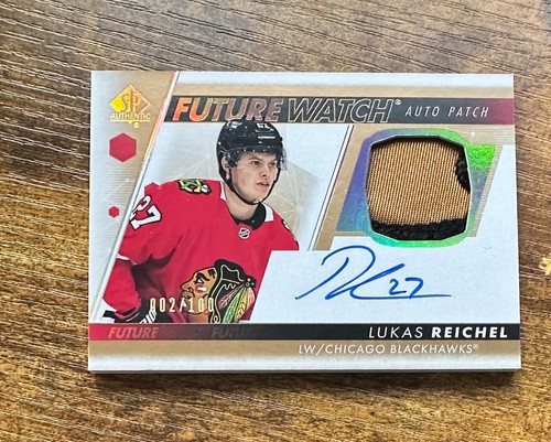 2022-23 SP Authentic Future Watch Patch Auto RC #FWAPLR Lukas Reichel ...