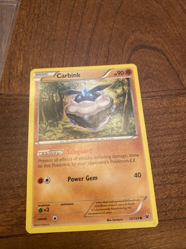 POKEMON Trading Card Carbink Basic HP 90 50/124 | eBay
