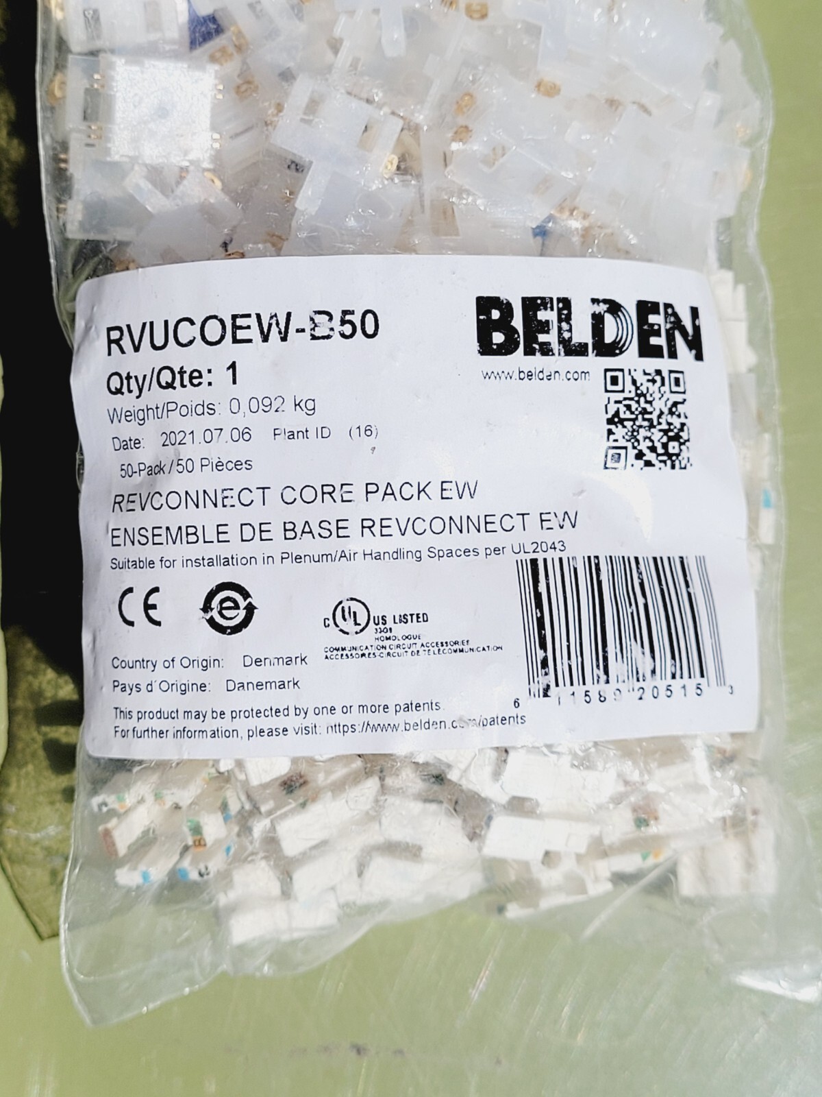 Belden Revconnect 10gx STP Field Mount Plug Rvafpsme-s1 T568 A/b for ...