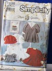 1990 SIMPLICITY Pattern #7036 OLIVER Goodin CHILD & Match 25" DOLL ...