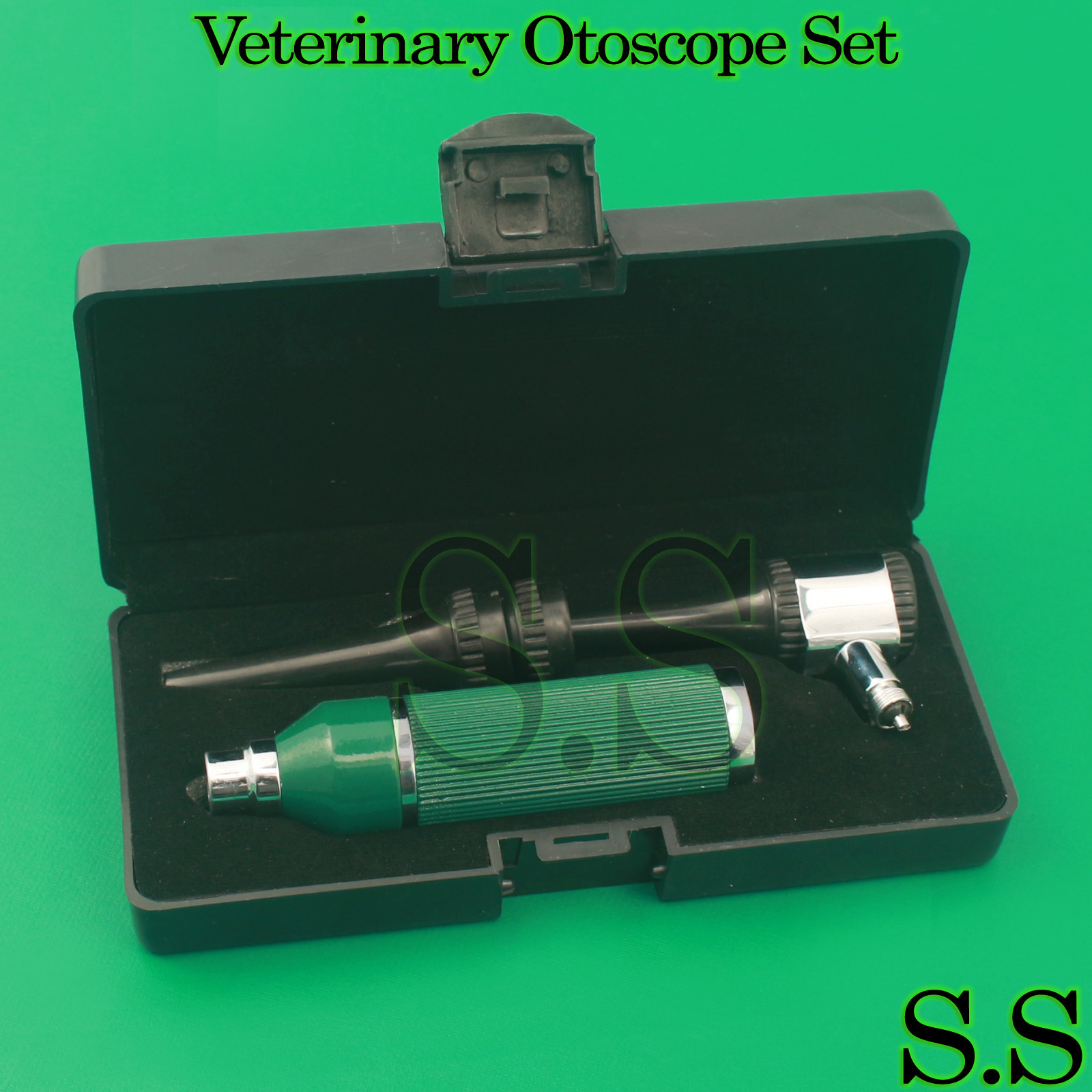 Veterinary Otoscope Set Animal Green Color Diagnostic Instruments | eBay
