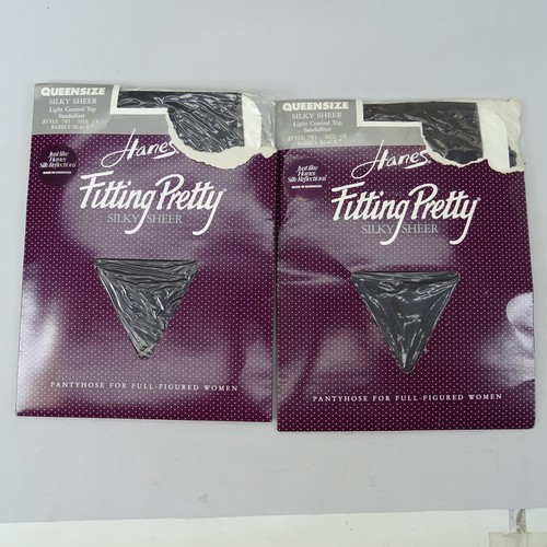 Lot Hanes Fitting Pretty Silky Sheer Queen 4x Control Top Pantyhose ...