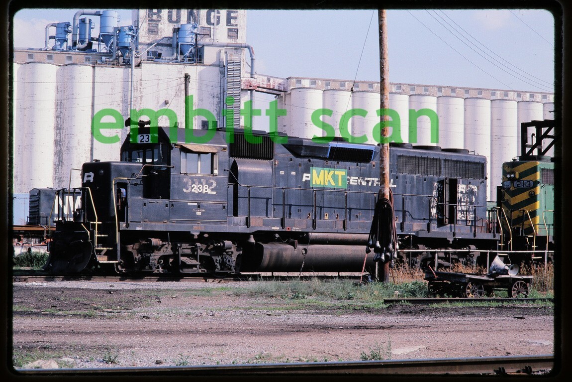 Original Slide, MKT Katy EMD GP40 #238 (ex CR #3112), in 1988 | eBay