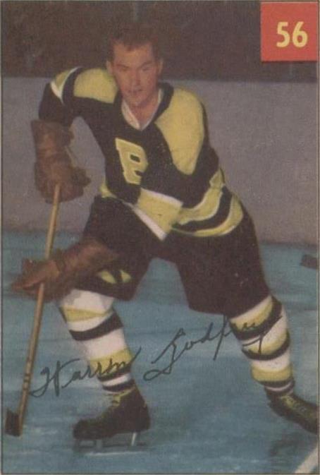 1954-55 Parkhurst - Warren Godfrey #56 Text Back for sale online | eBay