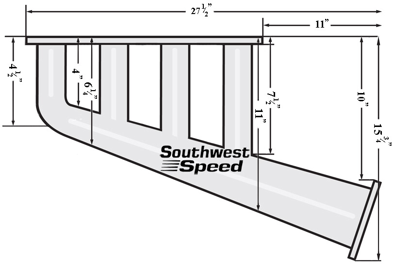 NEW LAKE STYLE HEADER KIT,BBF 429-460CI,4" COLLECTORS,FITS BIG BLOCK ...