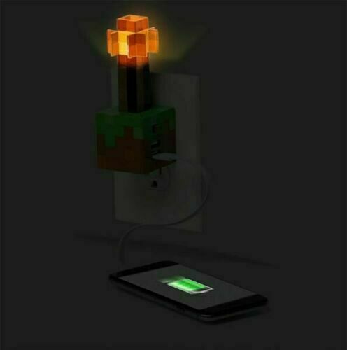 ThinkGeek Minecraft Redstone Torch USB Wall Charger New 847509009598| eBay