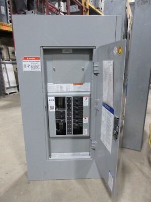 CH EATON PRL1A, 100 Amp MLO, 120/208 Volt, 3PH 4W, 18 CKT, Panelboard ...