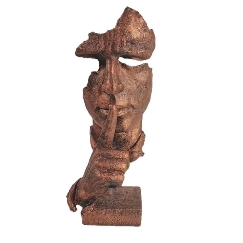 Abstract Thinkers Sculptures,Creative The Thinker Statue/Keep Silence ...