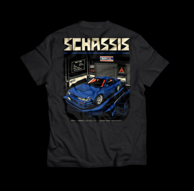 S-Chassis Garage Drift Prep T-shirt JDM RetroNismo 180sx 240sx Schassis ...