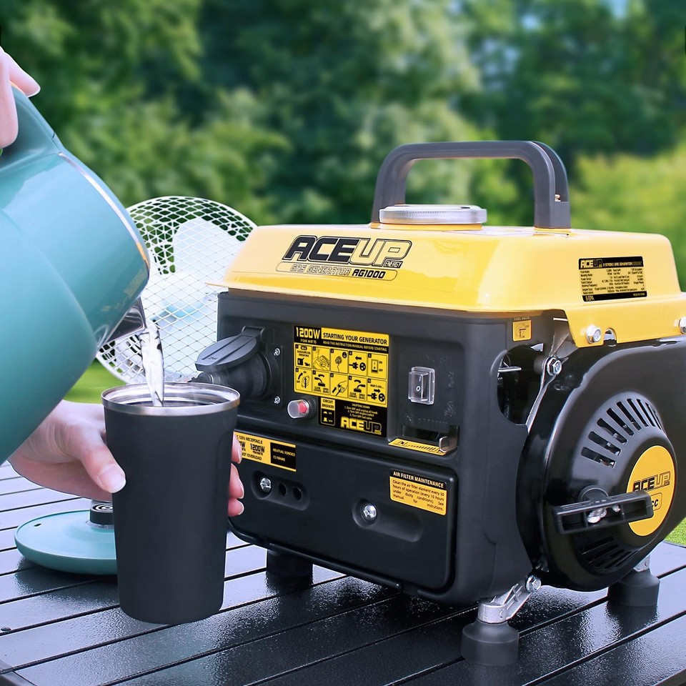 1,200W Small Gas Generator, SmallPortable Generator EPA & CARB, Aceup ...