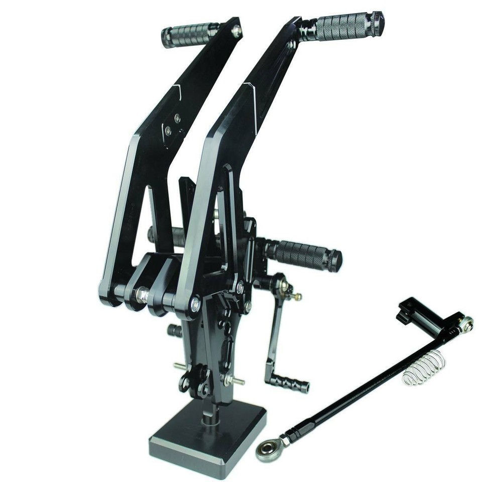 CNC Adjustable Rearset Foot pegs For Kawasaki Ninja 650R ER-6F ER-6N ...