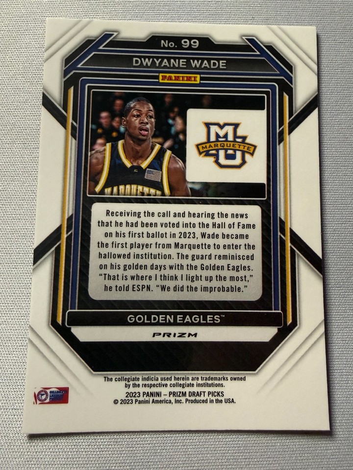 2023 Panini Prizm Draft Picks - Dwayne Wade #99 Snakeskin | eBay