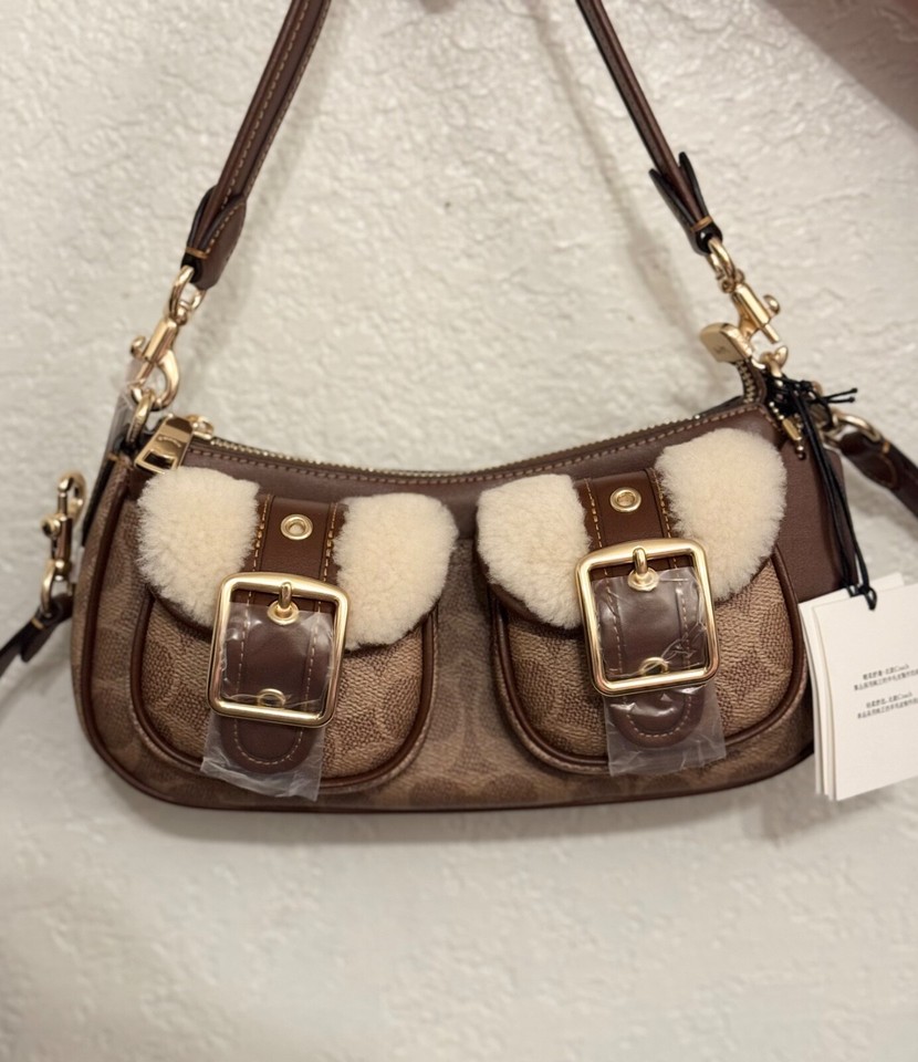 Coach CY658 Ashton Baguette Bag In Signature Canvas NWT | eBay