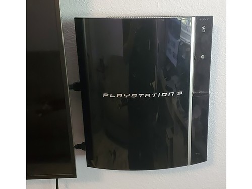 Sony PlayStation 3 PS3 Fat Wall Mount Bracket Holder Console Rack Heavy ...