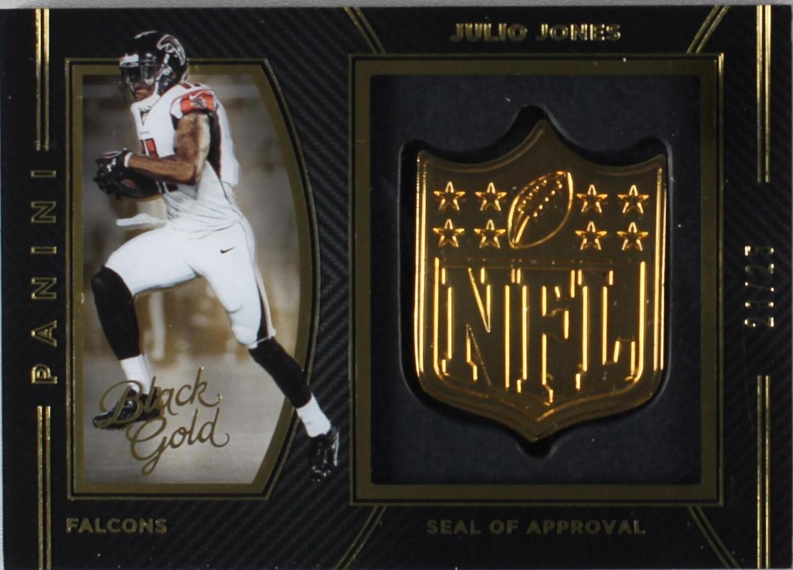2016 Panini Black Gold - Nfl Seal of Approval Julio Jones #SA18 /25 for ...