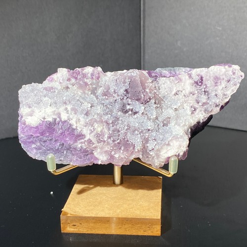 226g natural super beautiful purple fluorite crystal ore standard ...