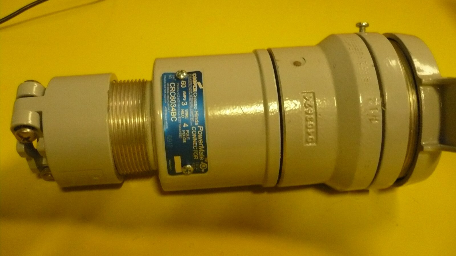 CROUSE-HINDS CRC6034BC 60A 3W 4P POWERMATE CONNECTOR | eBay