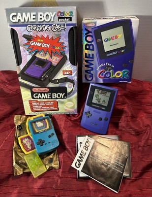 Game Boy Color / New Game Boy Color Carrying Case and Burger King toy ...