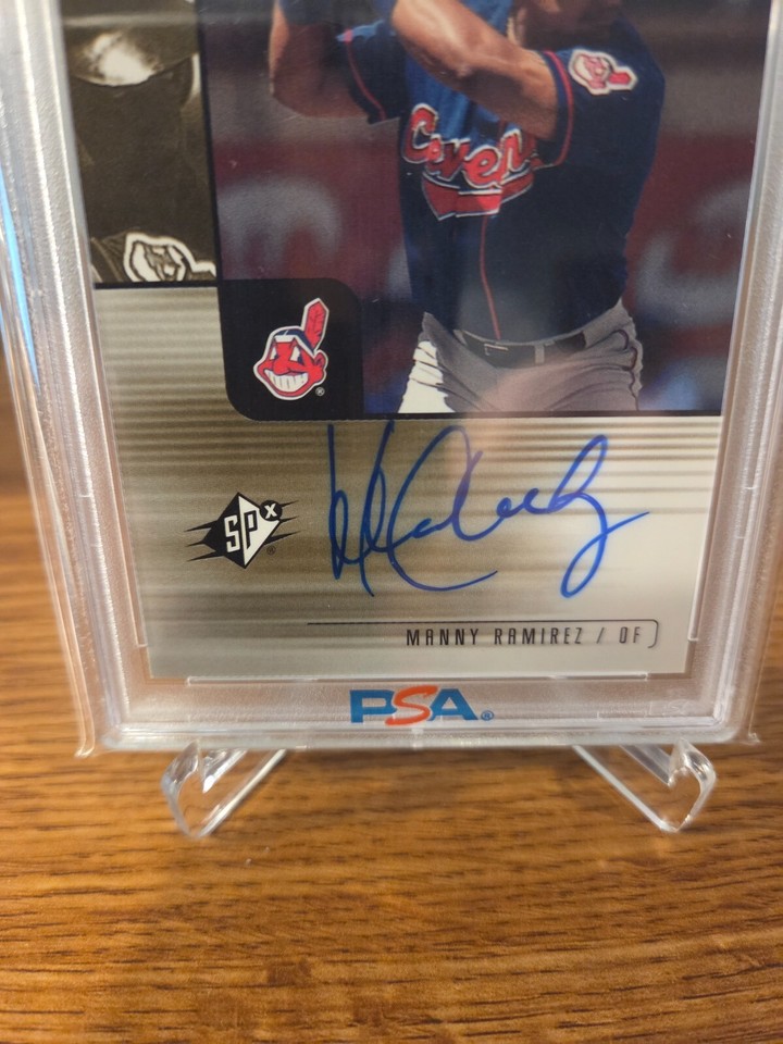 Manny Ramirez auto 2000 UD SPx Signatures PSA 10 Gem Autograph Pop of 6 ...