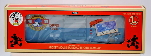 Lionel 6-29205 O Gauge Mickey Mouse Hi Cube Boxcar NIB 23922192417| eBay