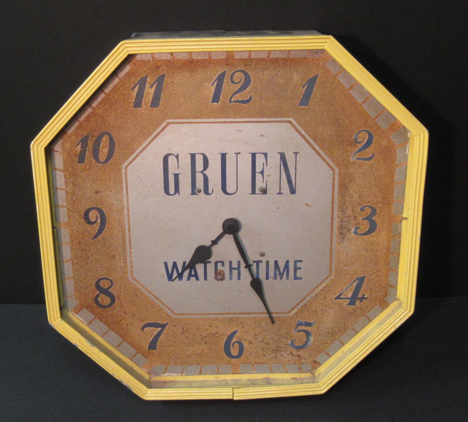 Antique Gruen Watch Time Neon Clock, Case and Face Only | eBay