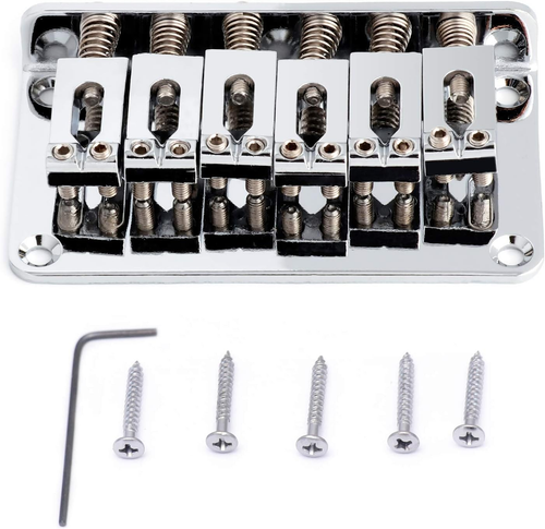 Chrome Guitar Top Load Hardtail Fixed Bridge Fit Fender Stratocaster ...