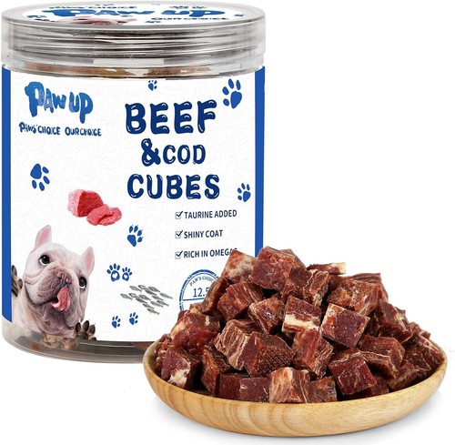 PAWUP Dog Treats Beef Cod Cubes Training Snacks Rawhide Free Grain Free ...