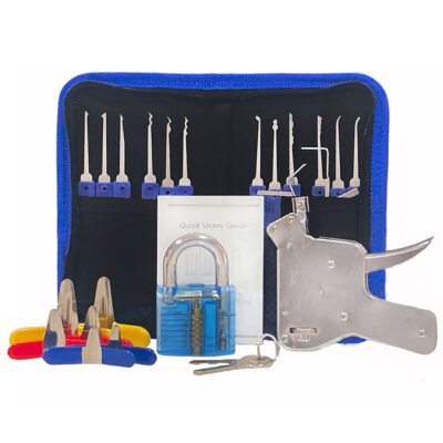 27 Piece Lock Picking Set with Zipper Bag Lock Pick Gun and 6 Piece ...