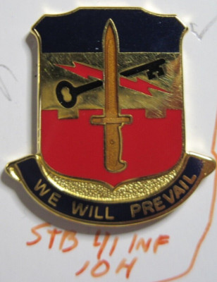 Army DI dui CB STB Special Troops Battalion 41st INFANTRY BRIGADE ioh ...