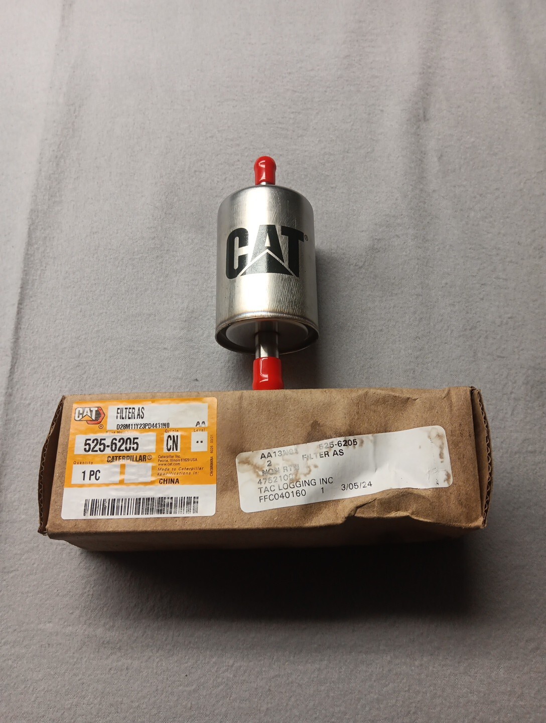 OEM CAT 525-6205 In-line Fuel Filter 5256205 Caterpillar for sale ...