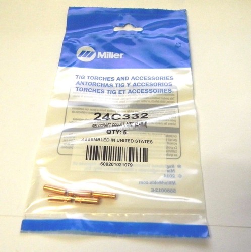 Miller Weldcraft Collets 3/32" (2.4mm) QTY 20 24C332 | eBay