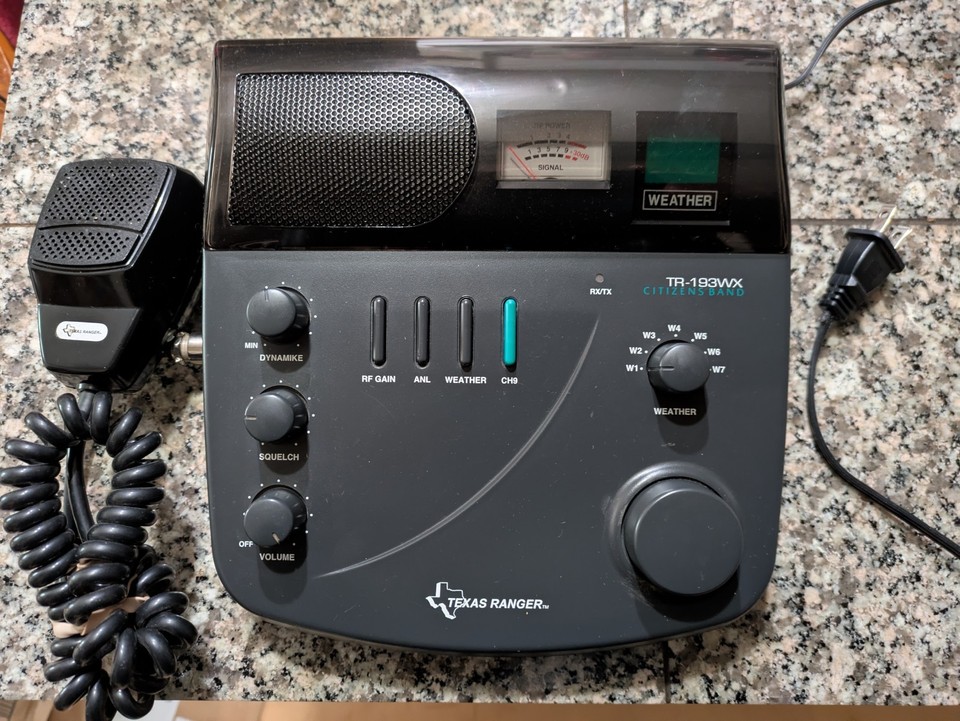 Texas Ranger CB Radio Base station TR-193WX, 40CH, AC/DC with mic | eBay