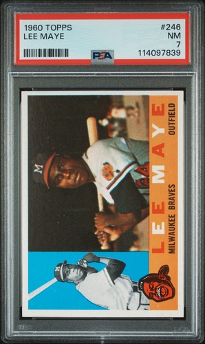 1960 Topps #246 Lee Maye Milwaukee Braves PSA 7 NM | eBay