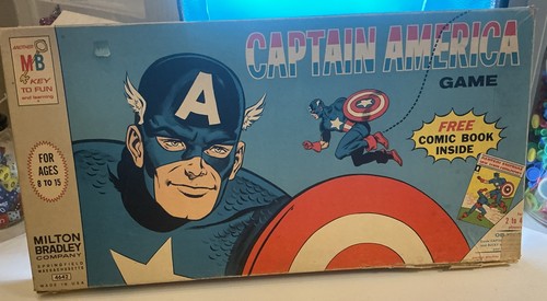 Vintage 1966 Captain America Board Game - Marvel Milton Bradley - 💯| No ...