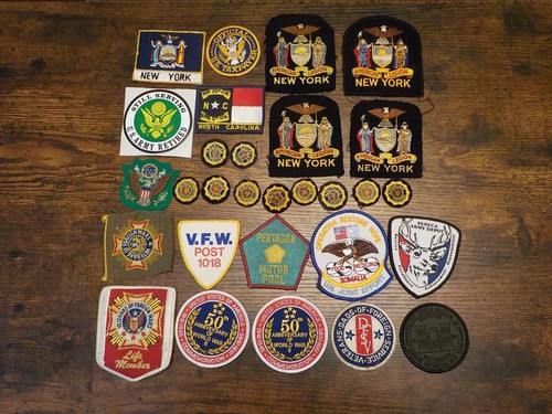 Lot of 28 Vintage Patches - Military, American Legion, VFW, Pentagon ...