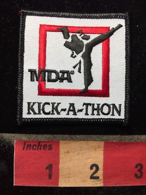 RED VERSION MDA KICKATHON Patch - Martial Arts Kick Muscular Dystrophy ...