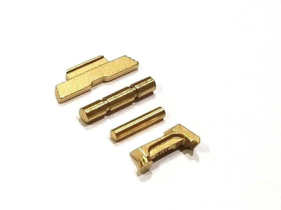 TiN Gold Extended Slide Lock Lever Pins Extractor For GLOCK 42 43 43X ...