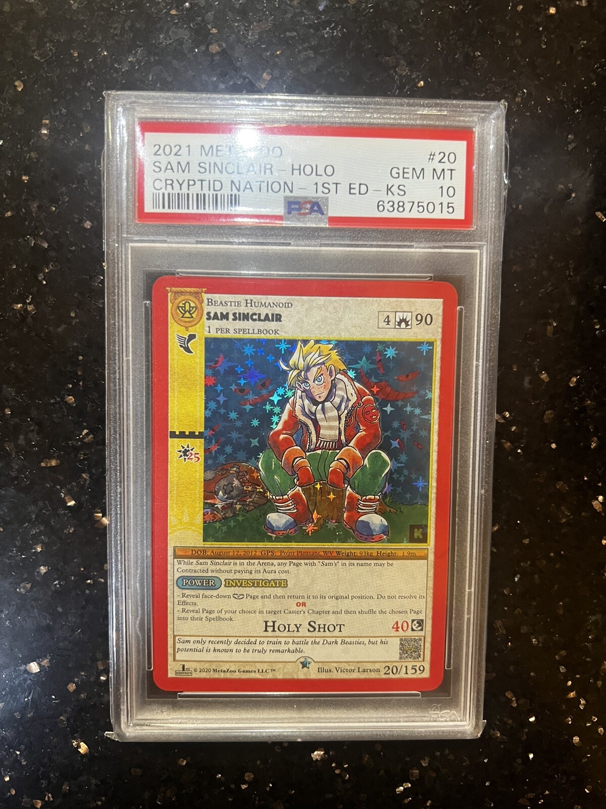 Metazoo Cryptid Nation Sam Sinclair Kickstarter Holo PSA 10 | eBay