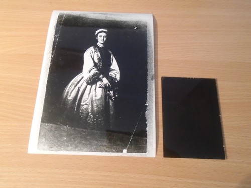 JULIJA HUNJADI - PRINCES OF SERBIA - ORIGINAL PHOTO + GLASS NEGATIVE | eBay